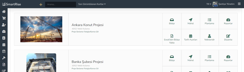 SmartRise Yazılımları ile Tüm Projelerinizi Tek Ekrandan Yönetin - DIGITA